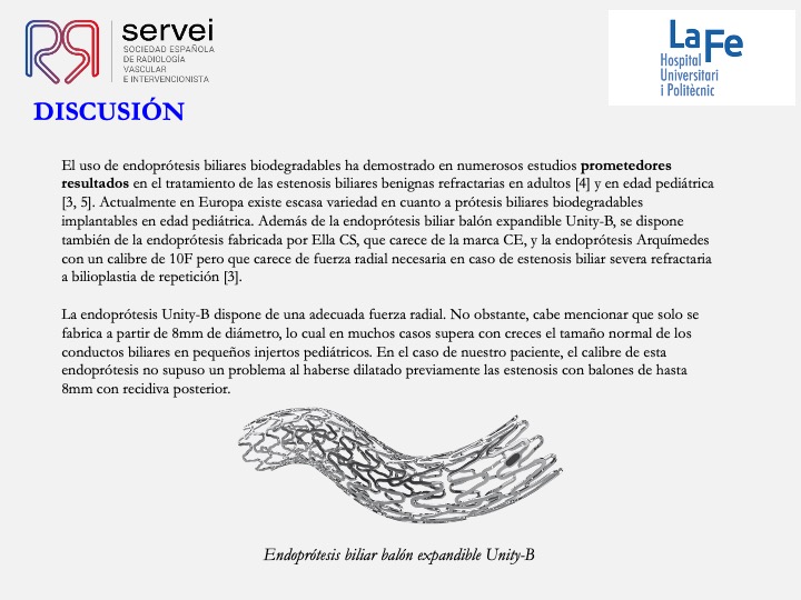 Estenosis bilio-entérica pediátrica | Caso clínico SERVEI